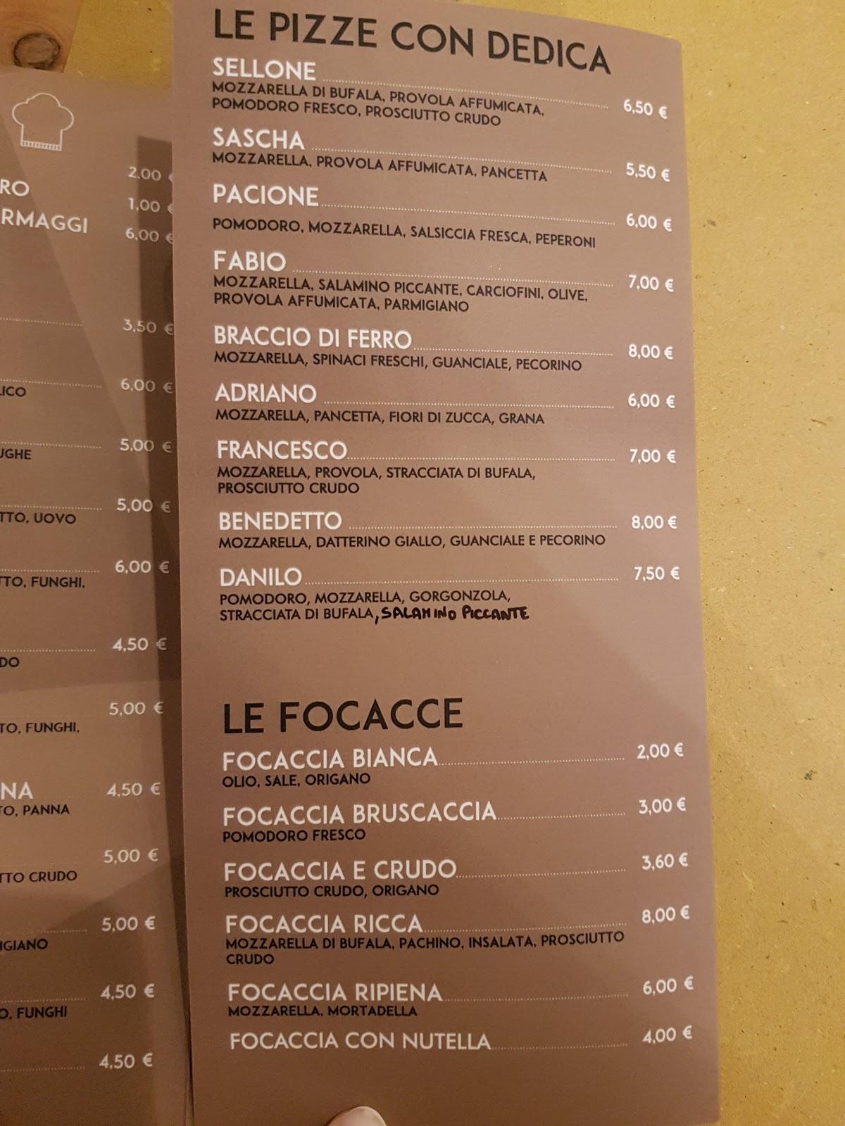 Menu at Il Capriccio pub & bar, Rocca D'evandro, Piazza Enrico De Nicola