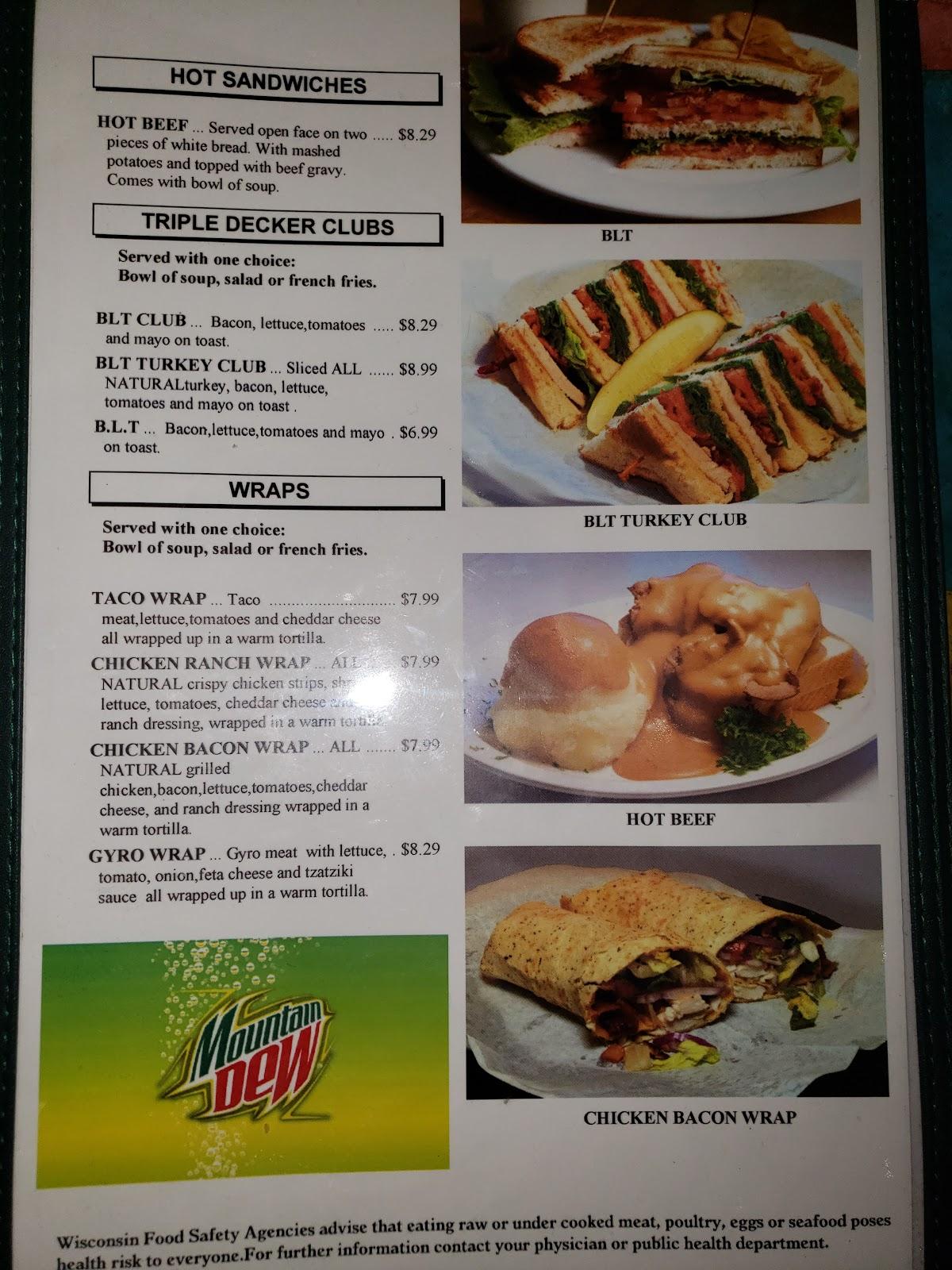 Menu at Park Falls Family Restaurant, Park Falls, 4th Ave S