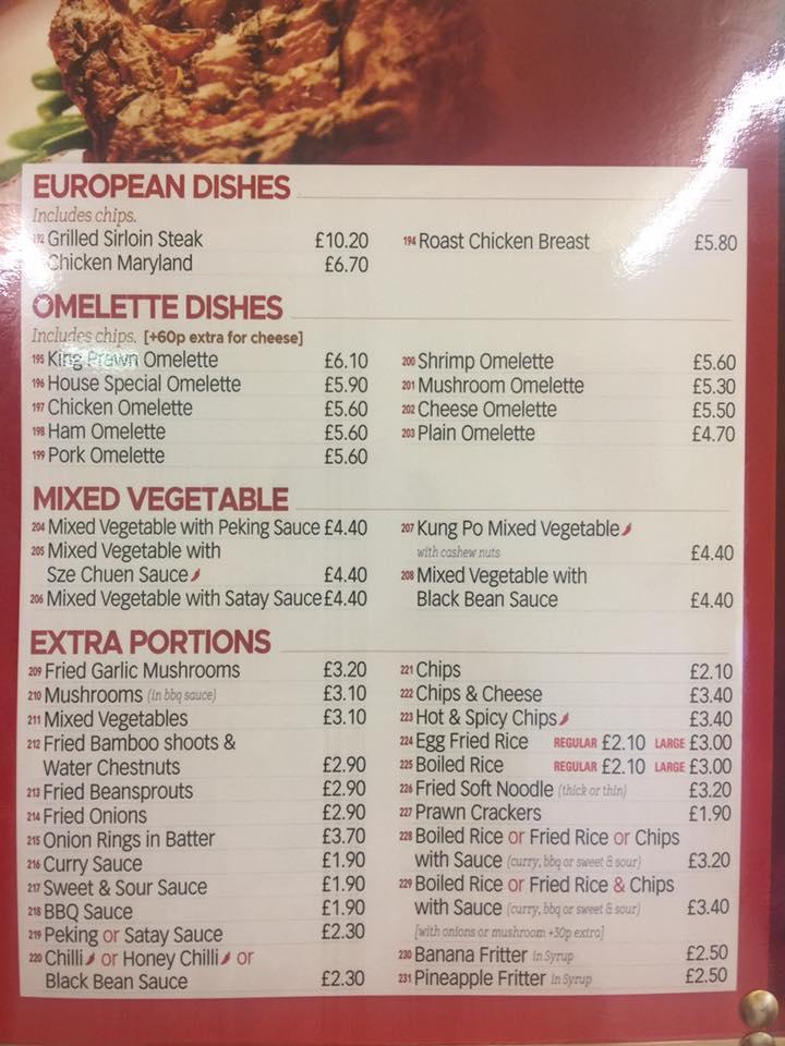 Menu at Taste of China restaurant, Livingston, Almond E