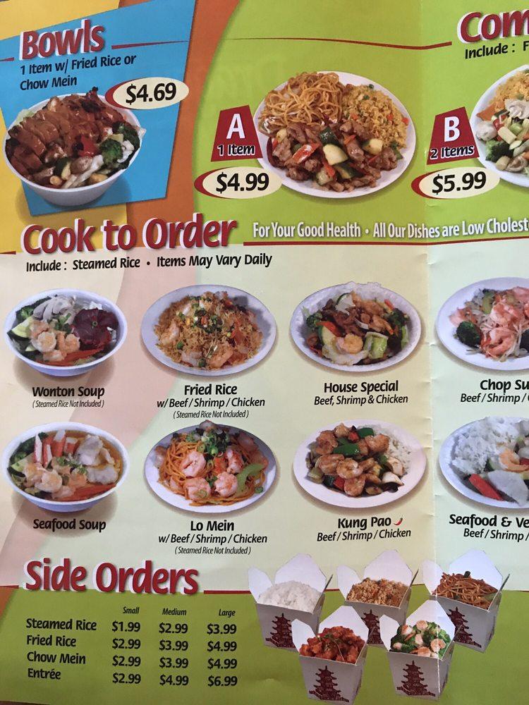 Menu at Dragon Express restaurant, Escondido