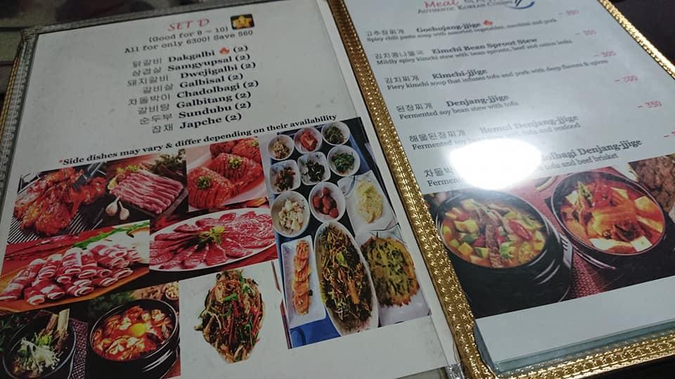 Menu at MG Korean Grill & Family Resto restaurant, Olongapo