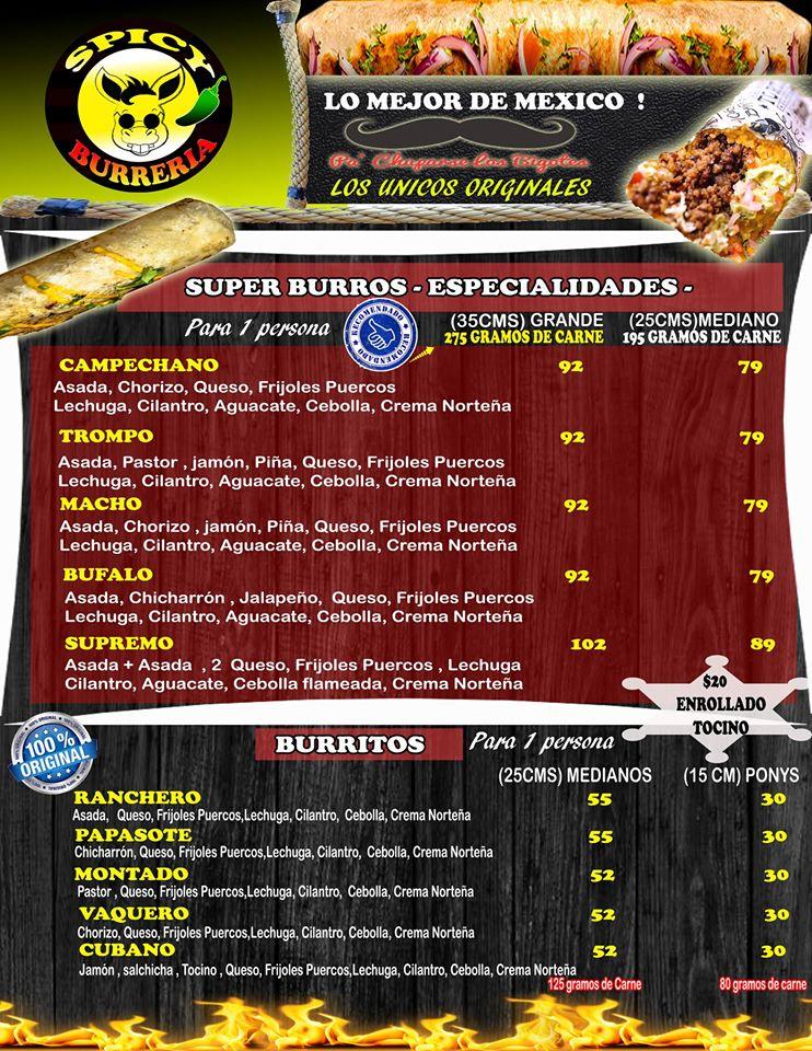 Menu at Los Chefs / Food House, Comitán