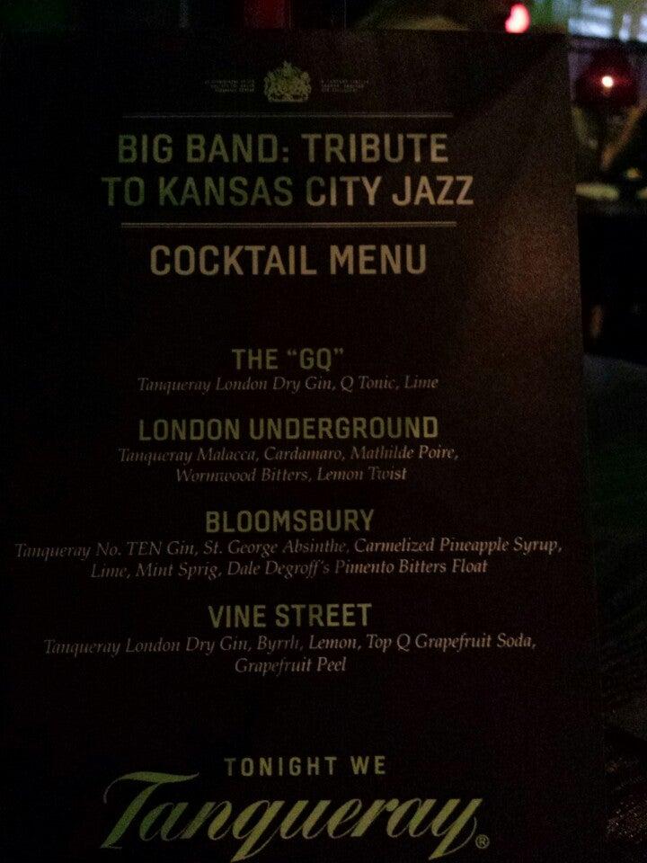 Menu at Kill Devil Club, Kansas City