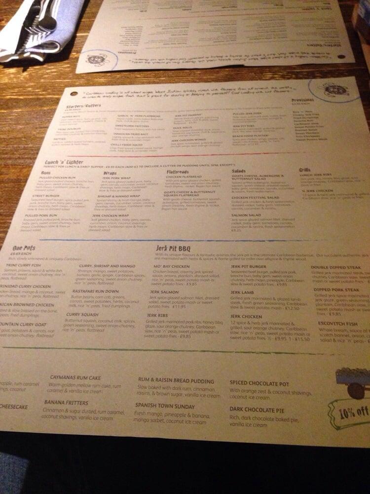 Menu at Turtle Bay Manchester Oxford Rd restaurant, Manchester, 33-35 ...
