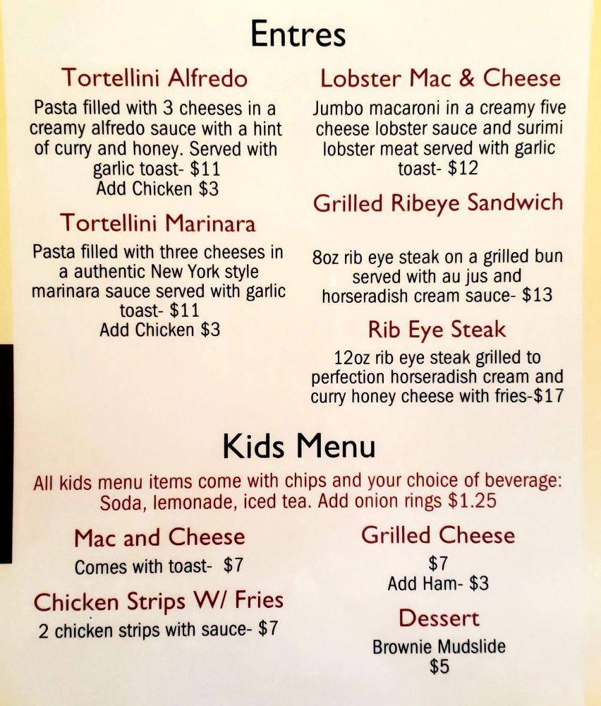 Menu at The Vice pub & bar, Brainerd