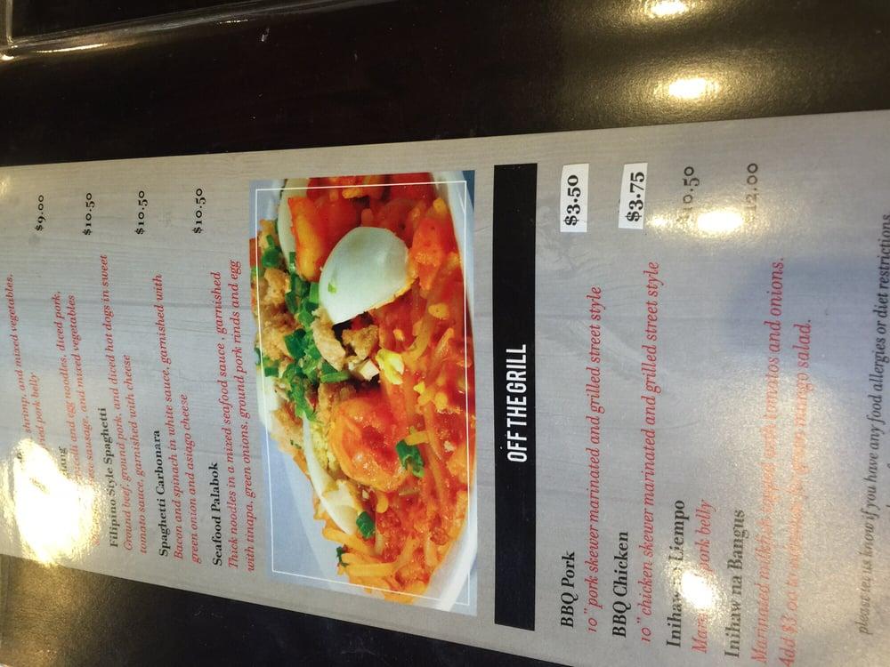 Menu at Kumare Restaurant and Bakery, Delta