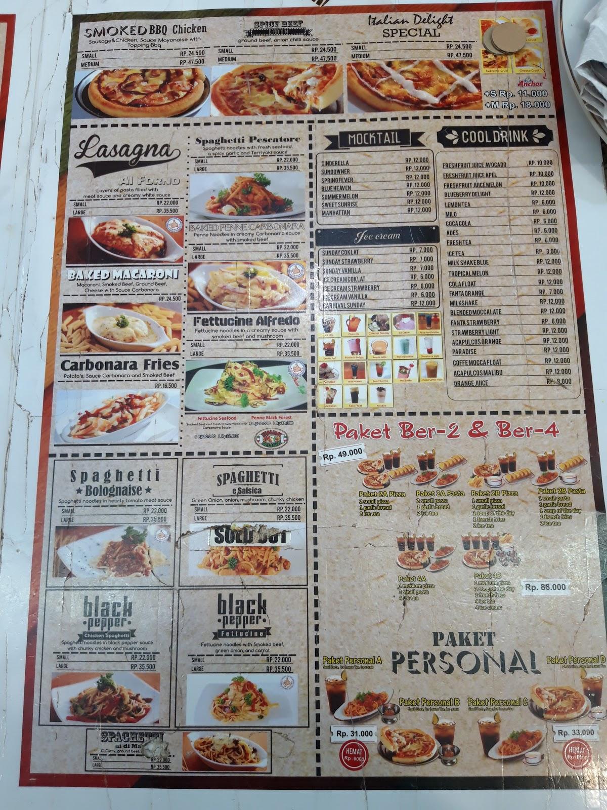 Menu at Italian Delight - Hartono Mall restaurant, Sukoharjo