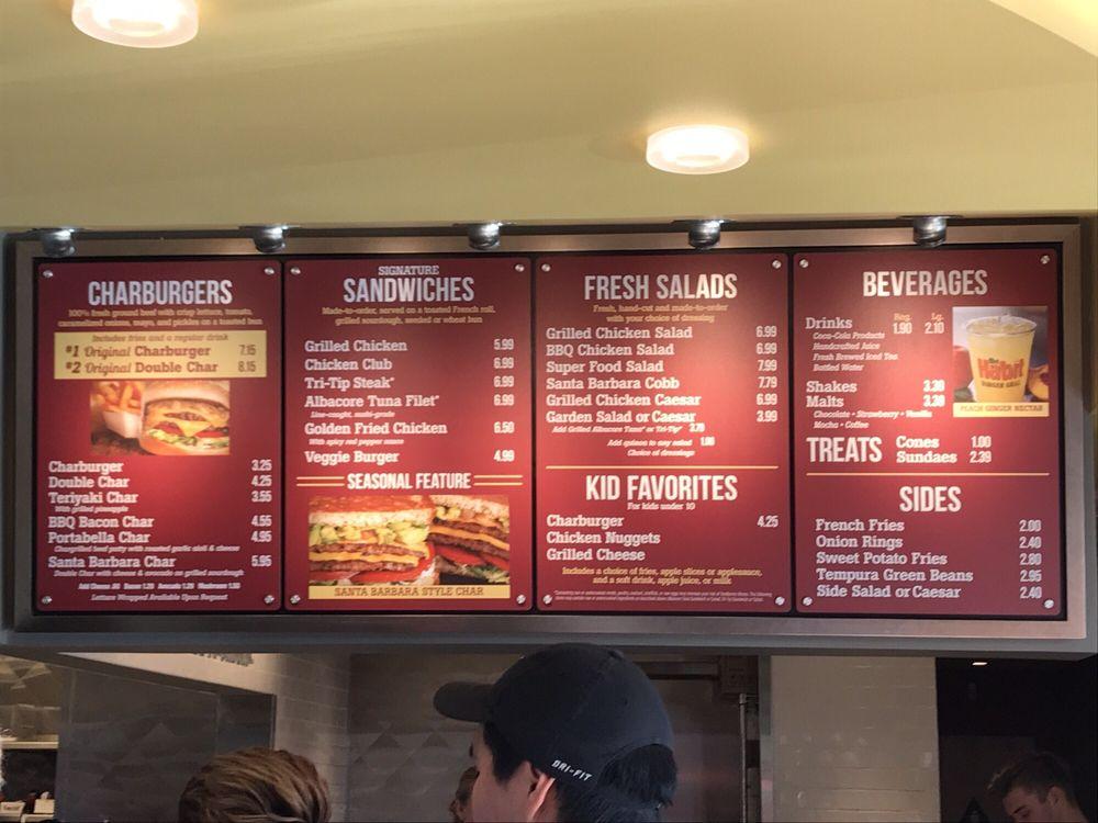Menu at The Habit Burger Grill (Drive-Thru) restaurant, Flagstaff