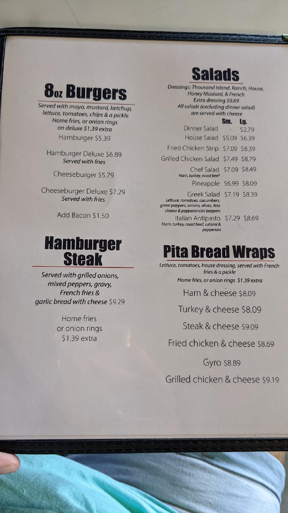 Menu at Fairmont Pizza pizzeria, Fairmont