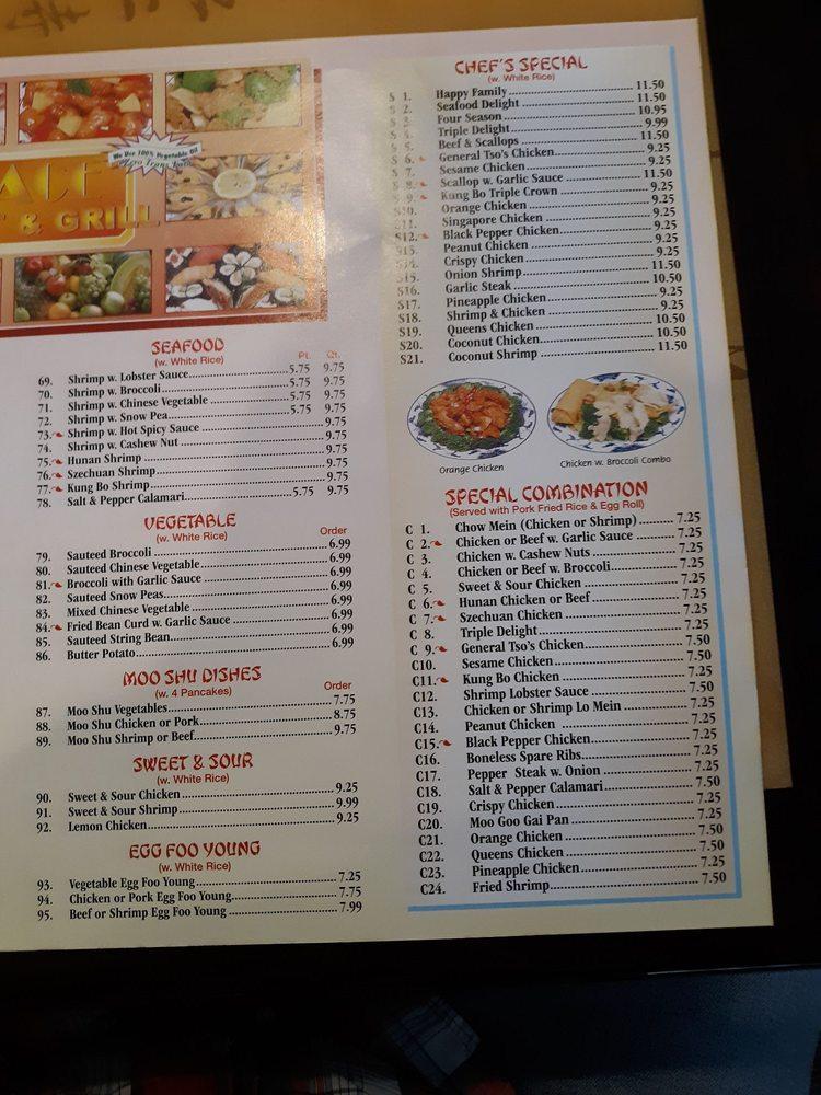 Menu at Grace Buffet & Grill restaurant, Montoursville