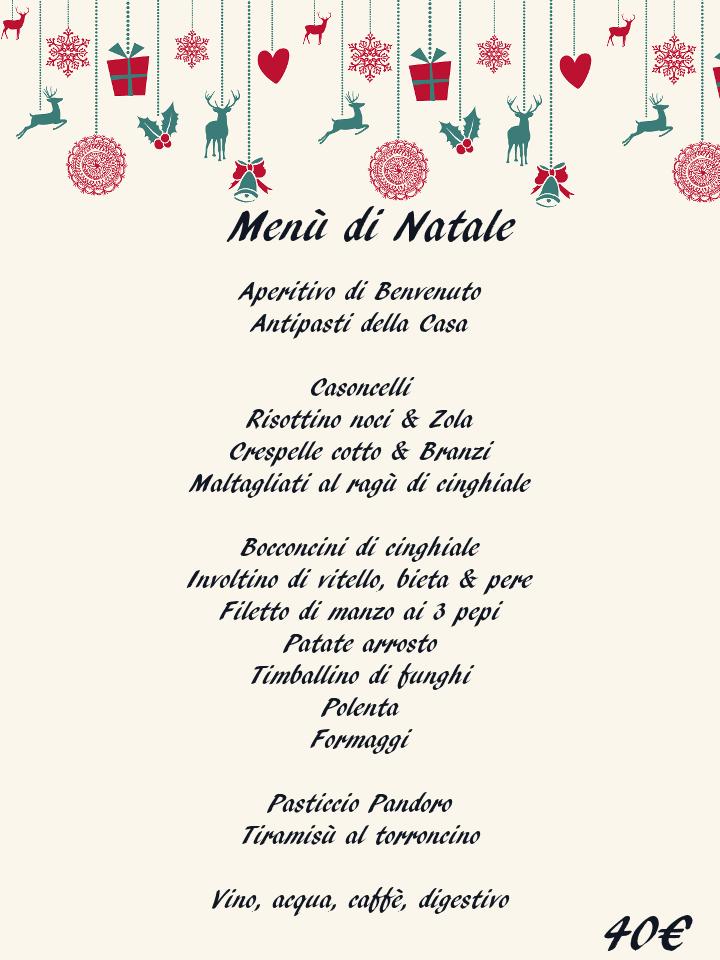 Menu at Cascina San. Fermo restaurant, Brembate