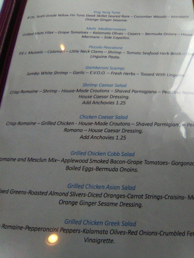 Menu at Johnny D's Market & Bistro restaurant, Vero Beach