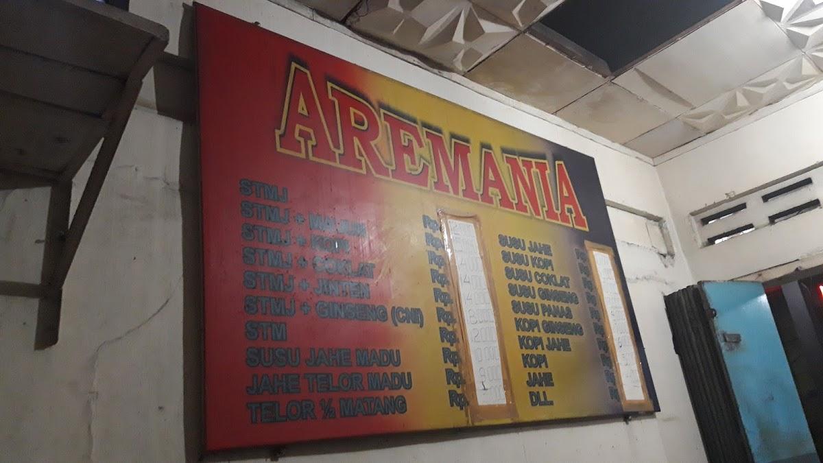 Carta del café STMJ Aremania Plus Plus, Malang