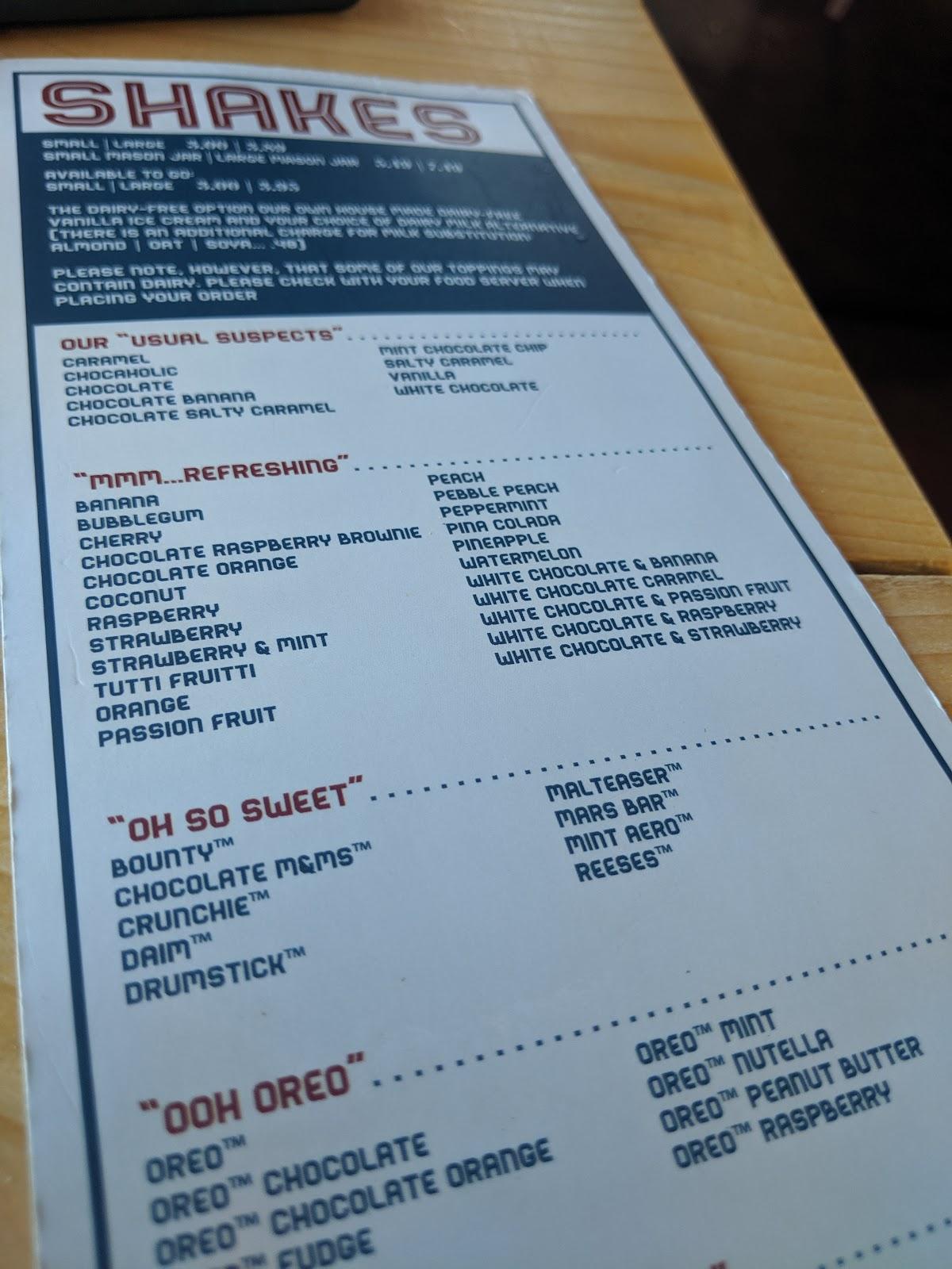 Menu at The Blue Door Coffee Shop & Diner restaurant, Thurso