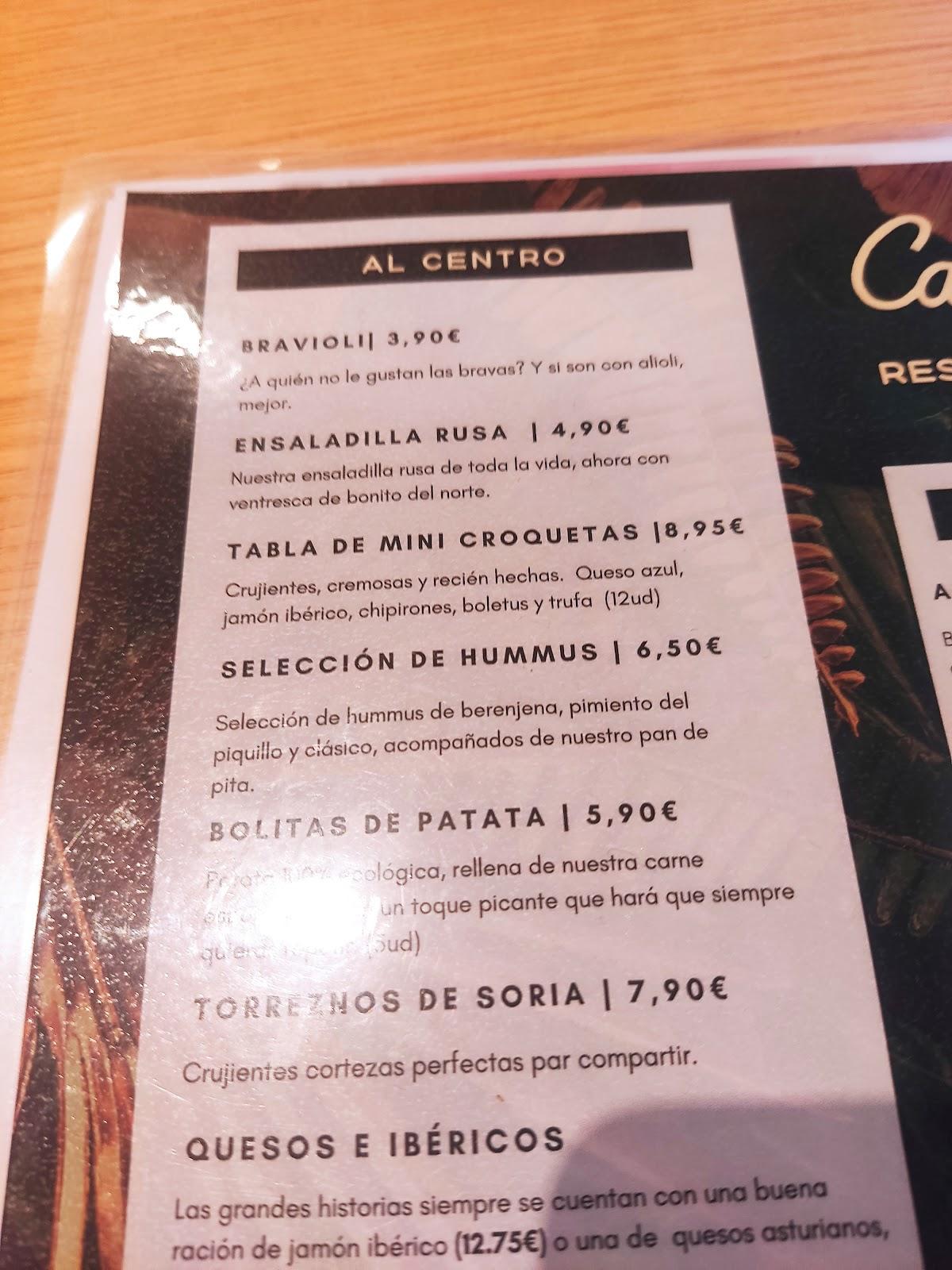 Menu at Pastelería Cala Millor desserts, Madrid, C. de Fermín Caballero