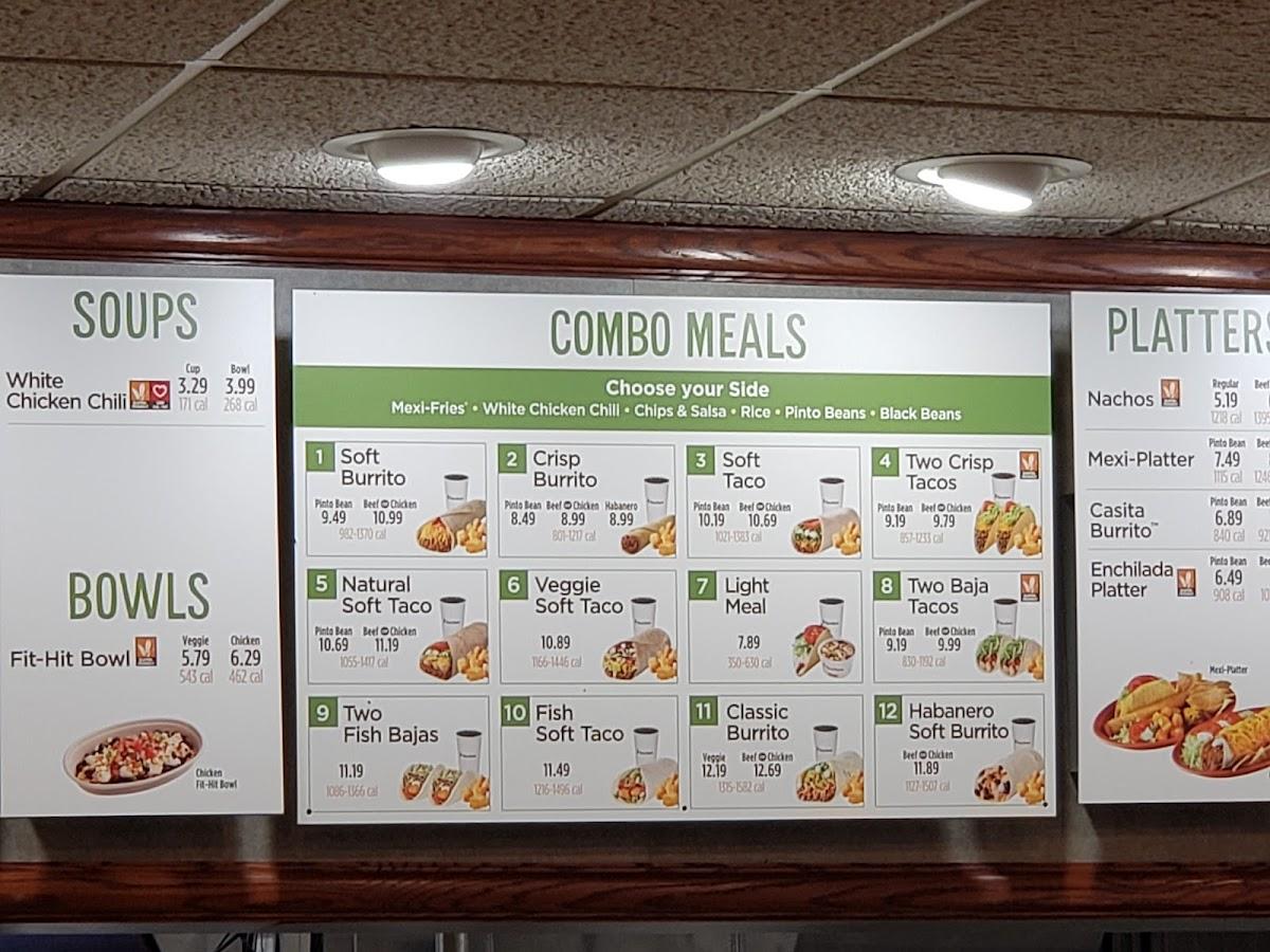 Menu at Taco Time NW restaurant, Puyallup, Meridian E