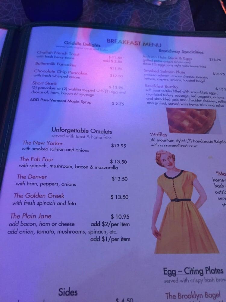 Menu at Ellen's Stardust Diner BBQ, West New York