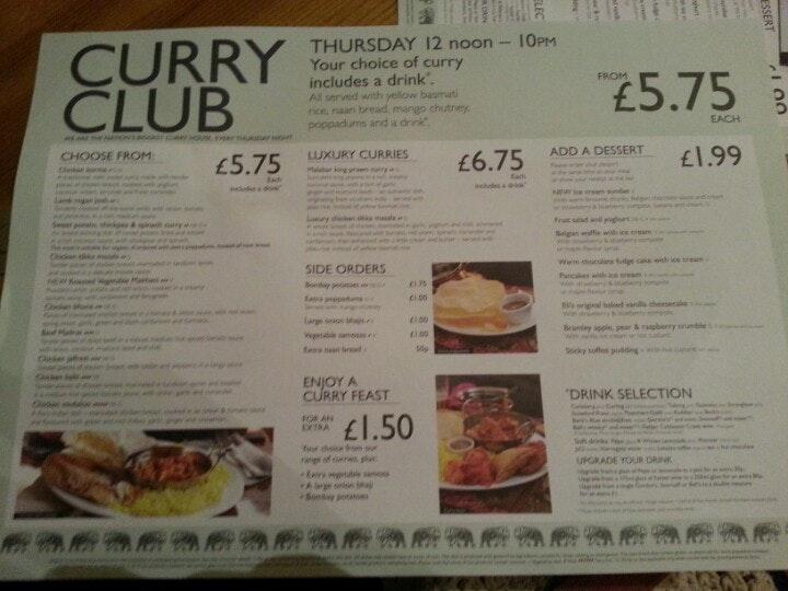 Menu at The Nightjar - JD Wetherspoon pub & bar, Ferndown