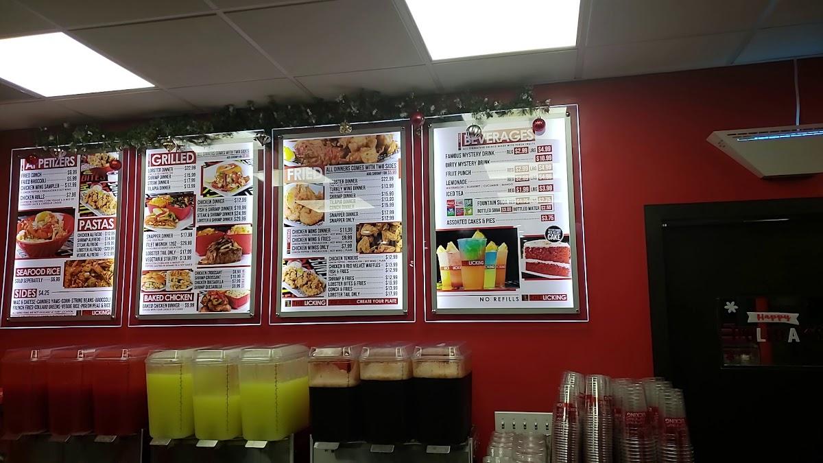 Menu at The Licking restaurant, Miramar, Miramar Pkwy
