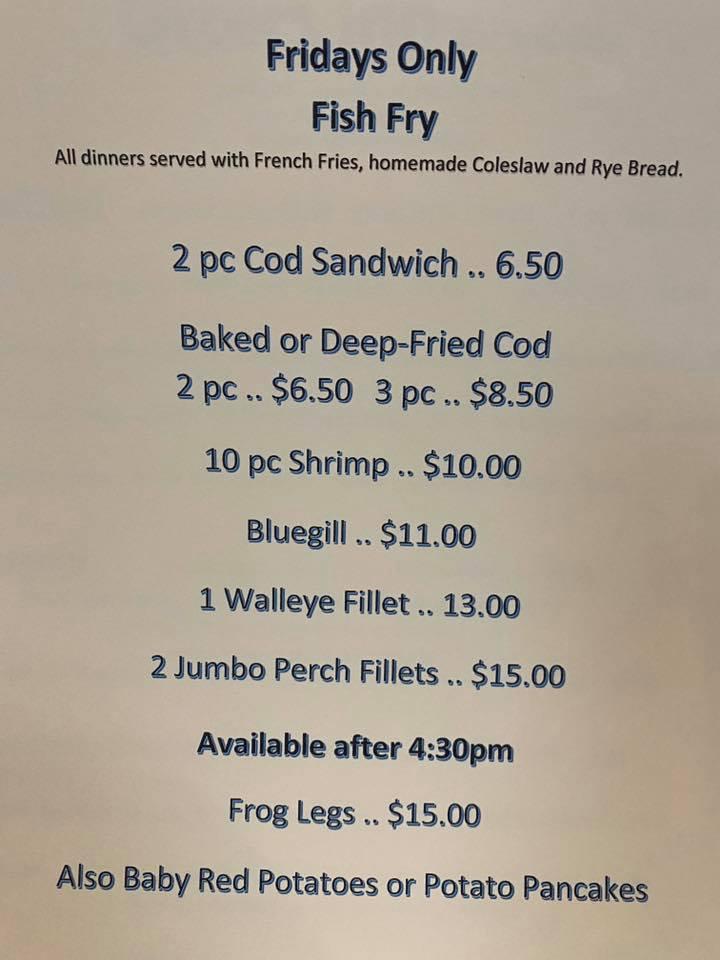 Menu at Otter's Inn Bar & Grill, Randolph