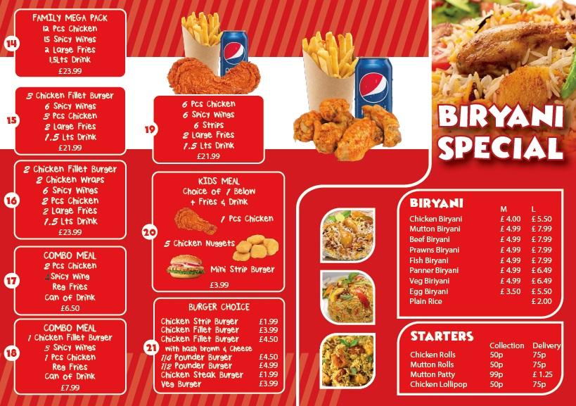 Menu at Henny Penny Desi Khana restaurant, Hounslow