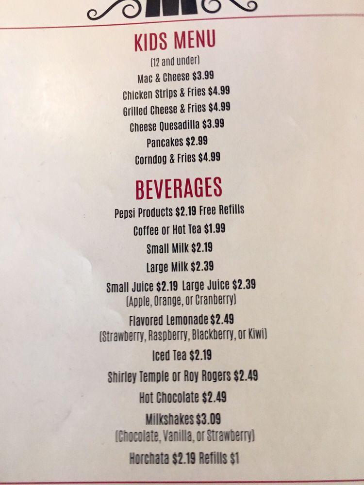 Menu at Noe Jose Cafe Family Restaurant, Oak Harbor