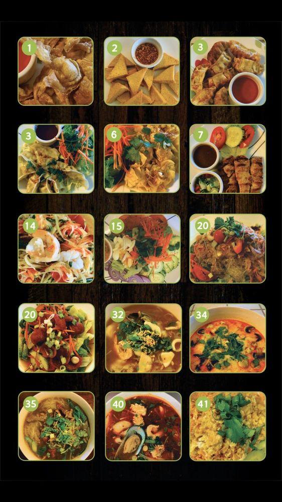 Menu at Thai Garden restaurant, Rosamond, Sierra Hwy