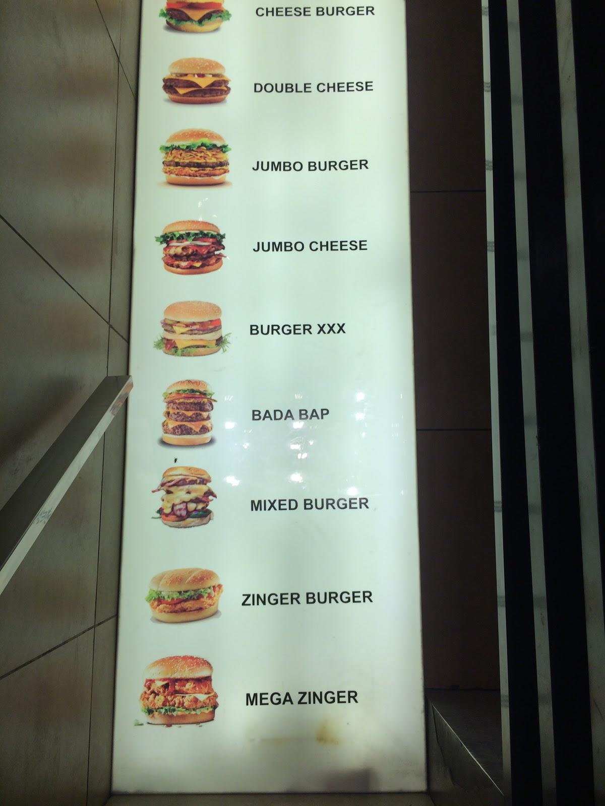 Menu at Burger Hub, Thrissur, Venus Complex