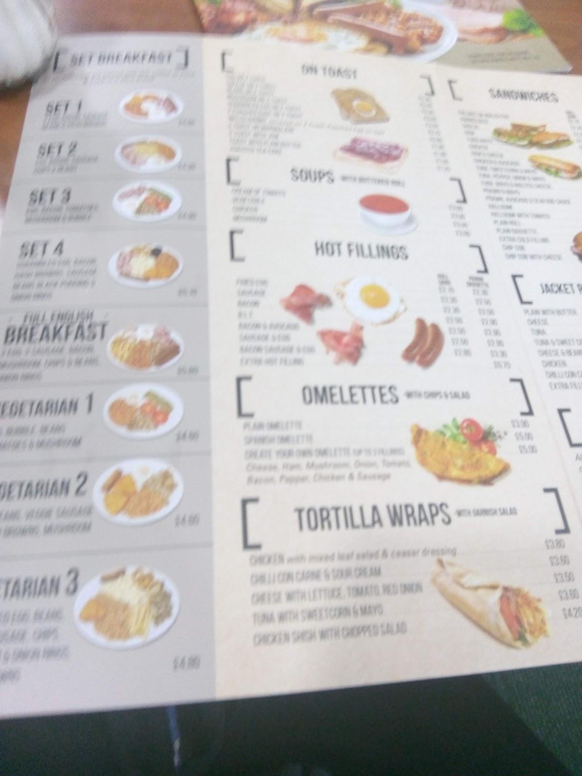 Menu at Enjoy Cafe, Sutton-in-Ashfield