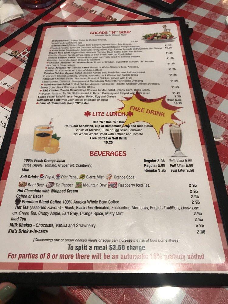 Menu at Mo's Egg House restaurant, Temecula