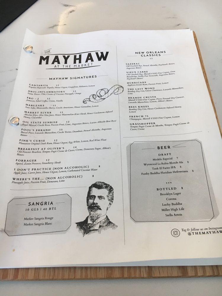 Carta del pub y bar The Mayhaw, Miami