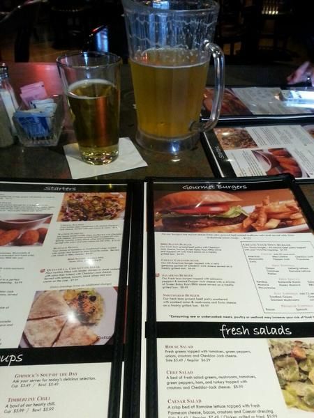 Menu at Gimmicks For Food & Fun pub & bar, Midland