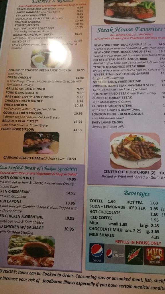 Menu at West Shore Plaza Family Restaurant, Lemoyne