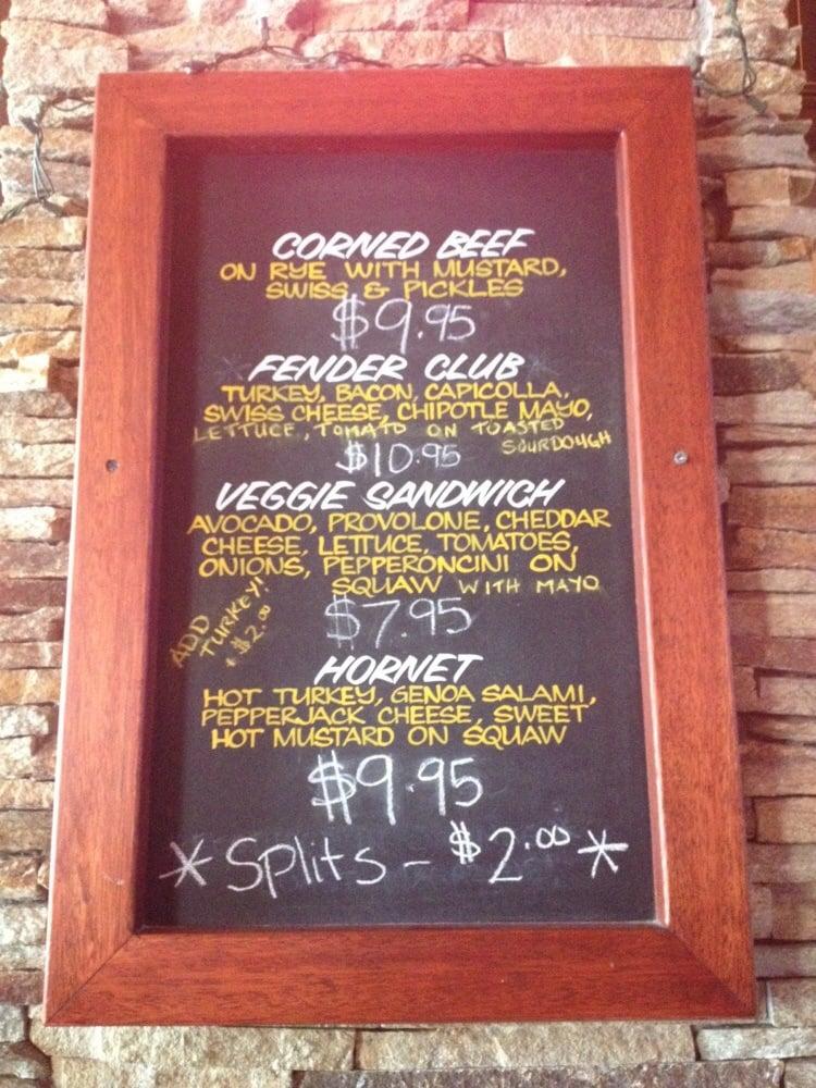 Menu at Roscoe's Famous Deli restaurant, Fullerton