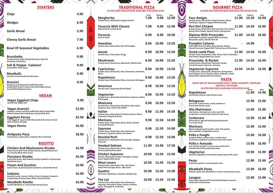 Seven Star Pizza Pasta Grill Mernda Menu at Brian Bauer blog