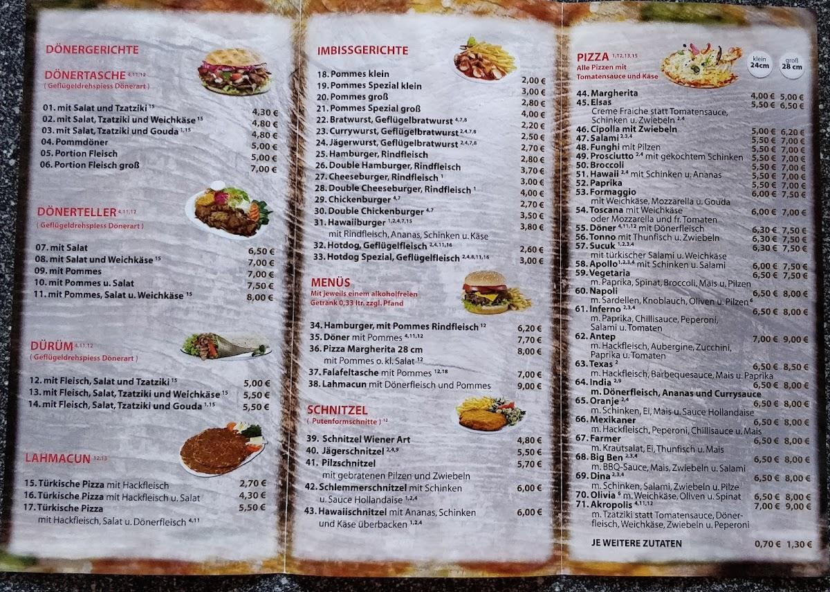 Speisekarte von Antep Grill Münster restaurant, Münster