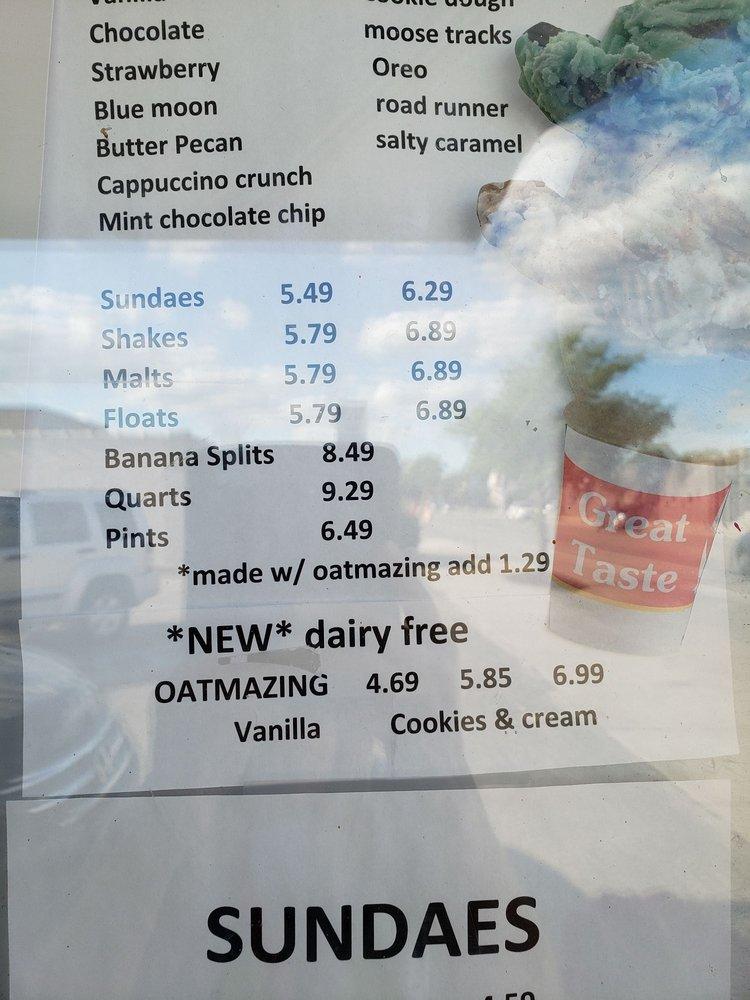 Menu at Frosty Freeze desserts, Berkley