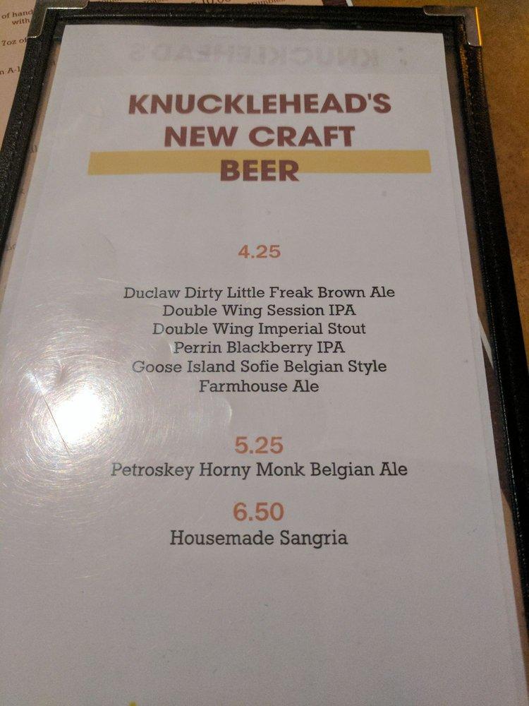 Menu at Knucklehead's Kafe BBQ, Grand Rapids