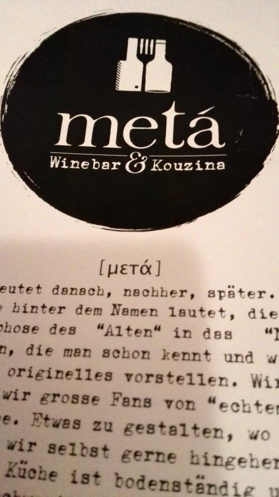 Speisekarte von Metá pub & Bar, Ulm, Platzgasse 20