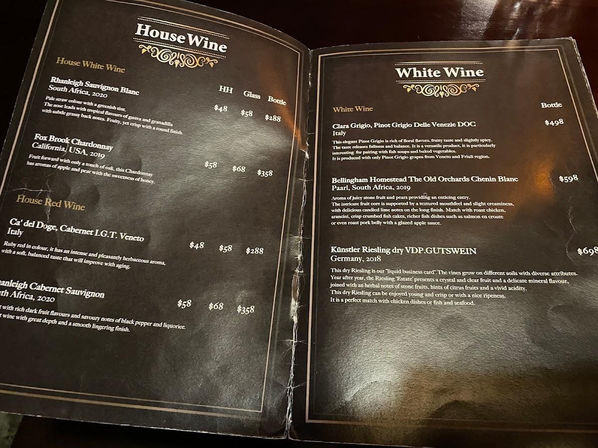 Menu at Poseidon Restaurant and Bar plus Cafe Terrace, Hong Kong