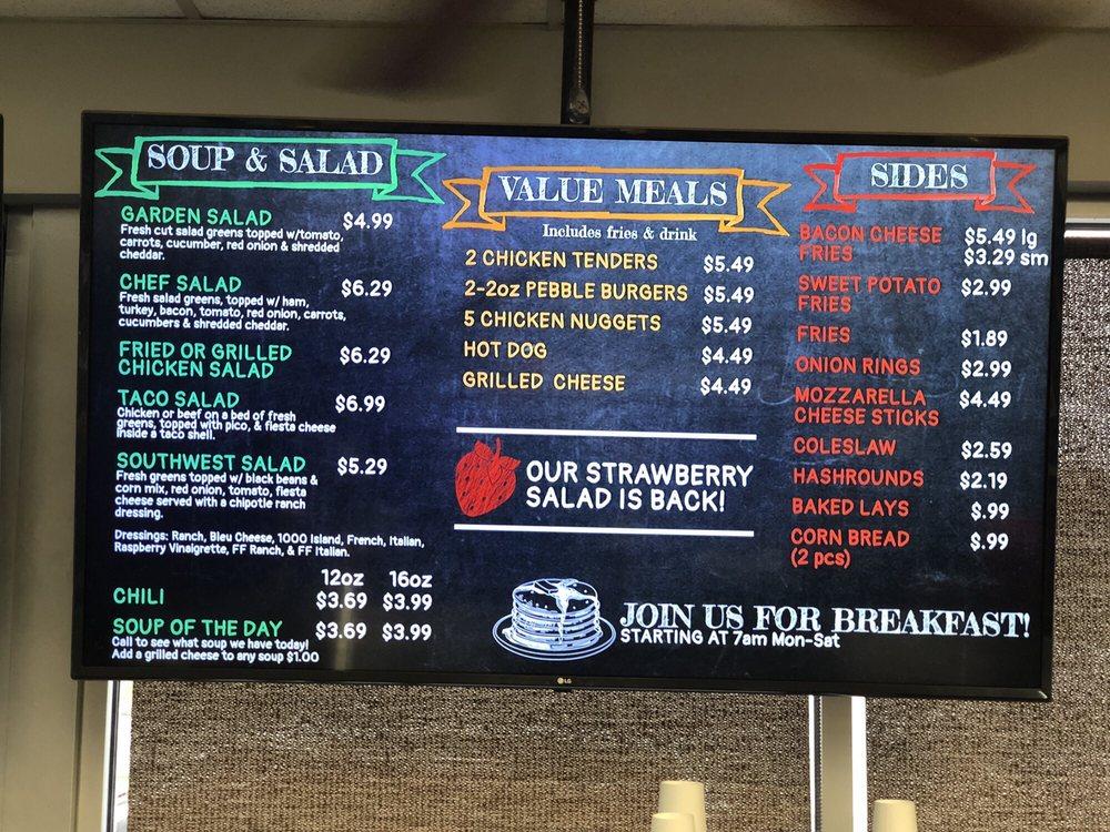 Menu at The Rock Cafe, Paris