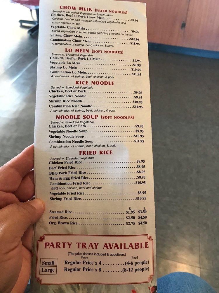 Menu at Hunan Chinese Restaurant, Cortez