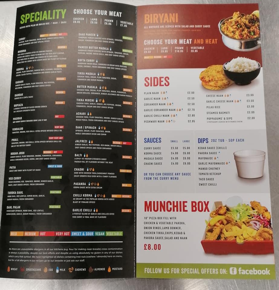 Menu at Baba G kitchen restaurant, Lisnaskea
