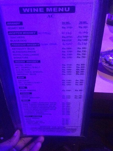 Menu at Cecil Bar & Restaurant, Kolkata