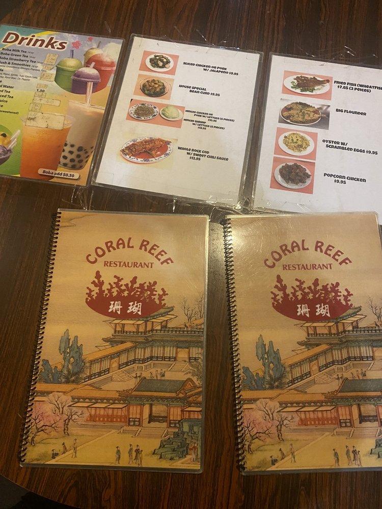 Menu at Coral Reef Chinese Restaurant, Los Angeles, Glendale Blvd