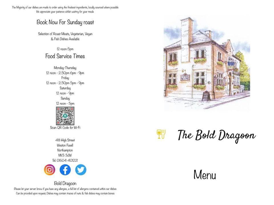 Bold Dragoon in Northampton - Restaurant reviews