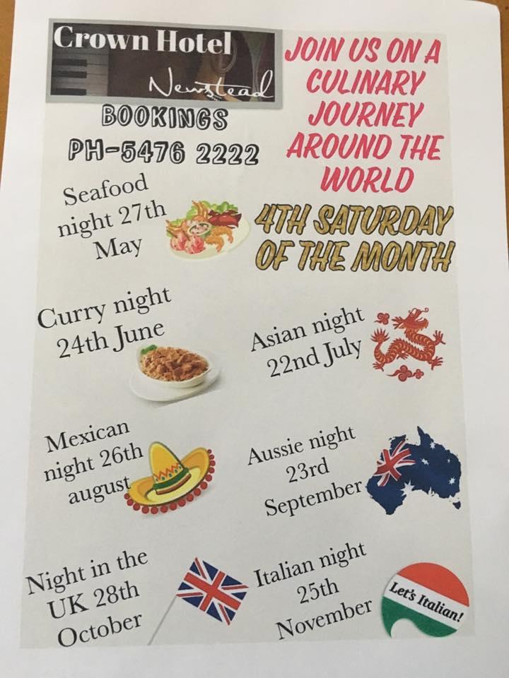 Menu at Crown Hotel pub & bar, Newstead