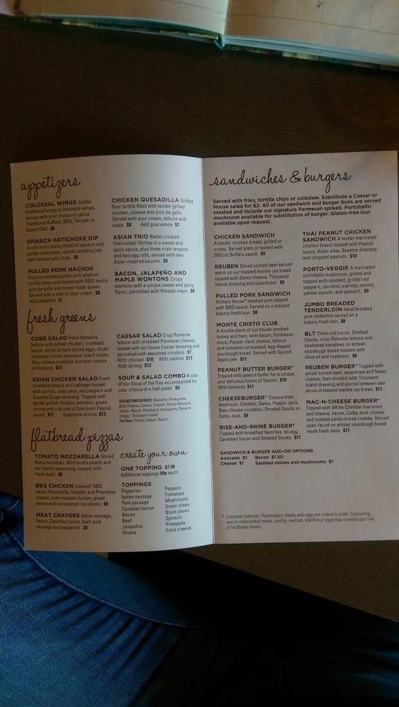 Menu at Hy-Vee Market Grille cafe, Dubuque, Dodge St
