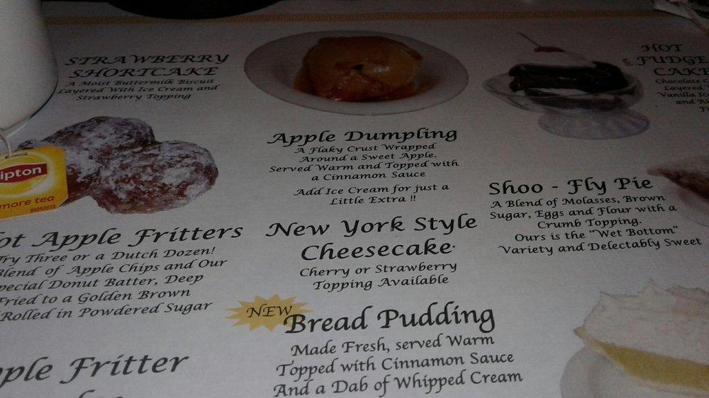 Menu at Dutch Pantry restaurant, Williamstown