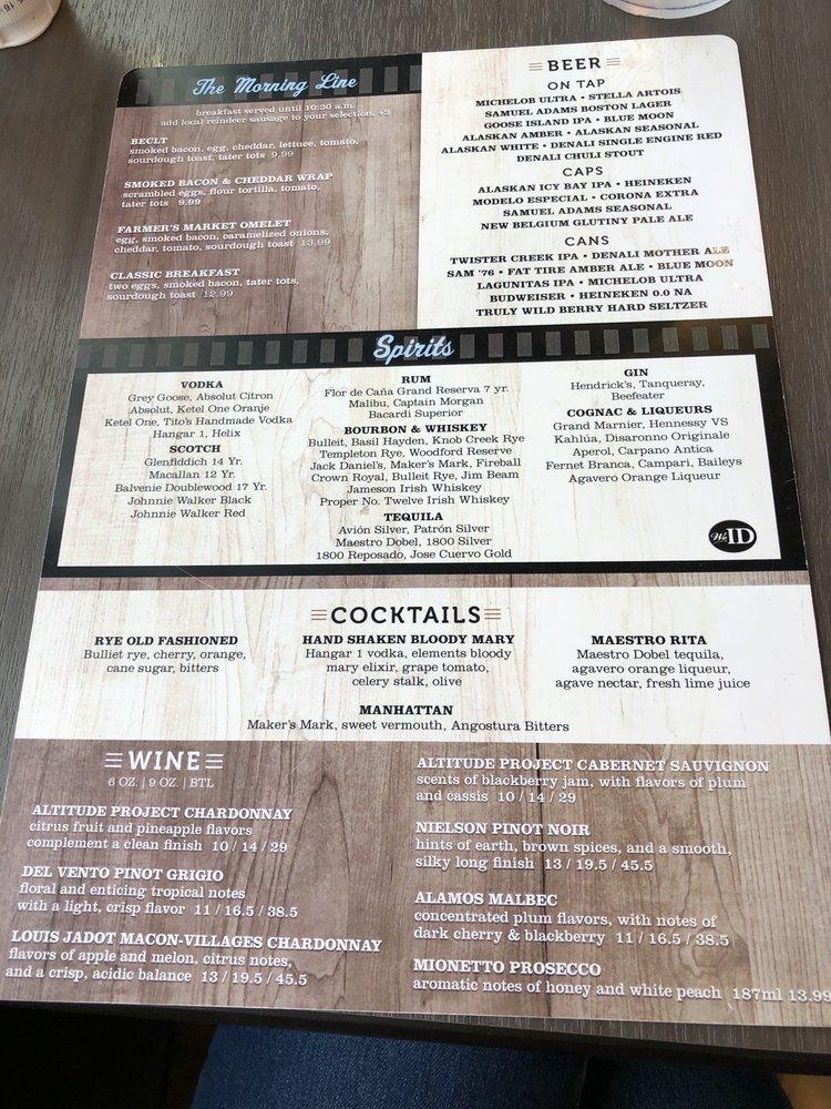 Menu at The Local pub & bar, Fairbanks